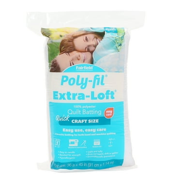 Poly-Fil Hi-Loft® Batting, 45" x 60" - Walmart.com