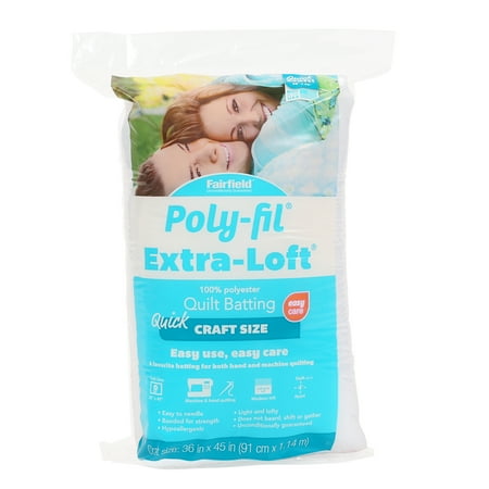 Poly-Fil® Extra-Loft® Polyester Batting by Fairfield™, 36" x 45 ...