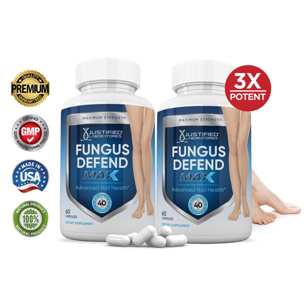 (2 Pack) Justified Laboratories Fungus Defend Max Probiotic Supplement ...