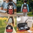 Bulopur Cute Girls 17 Inch Backpack Set 4 in 1 Red Black Ladybug Print ...