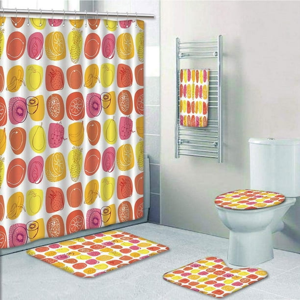 EREHome Fruits Retro Pineapple Lemon Kiwi Raspberry Pop Modern Food ...