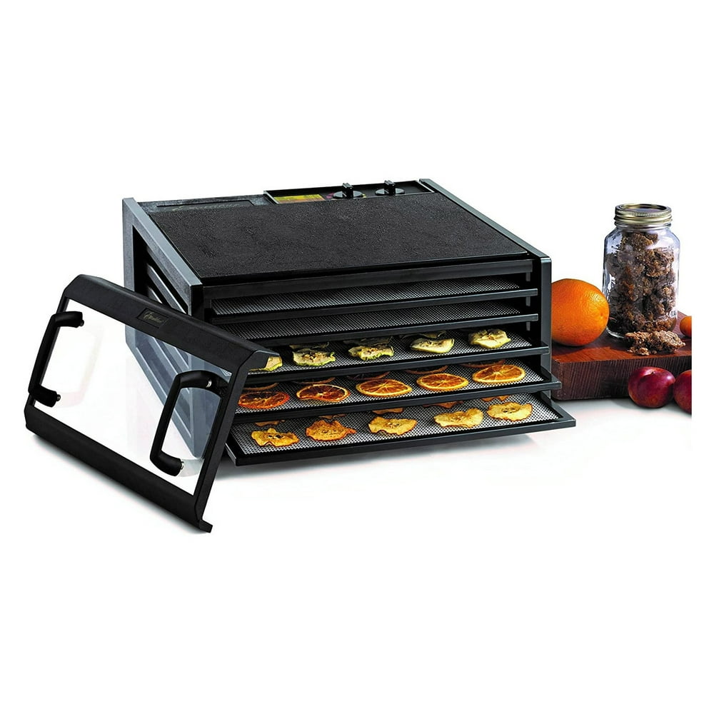 Excalibur 3526TCDB Electric Food Dehydrator, 5-Tray, Black - Walmart ...
