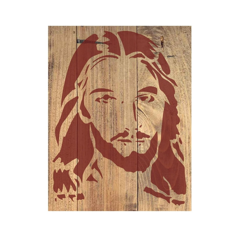 Jesus Face Stencil