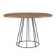 Powell Sadler Round Dining Table, 30" Table Height, Rustic Honey ...