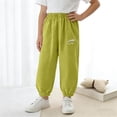 Hrsba Pants Solid Color Mid High Waist Trousers Loose Cuffed Lazy ...