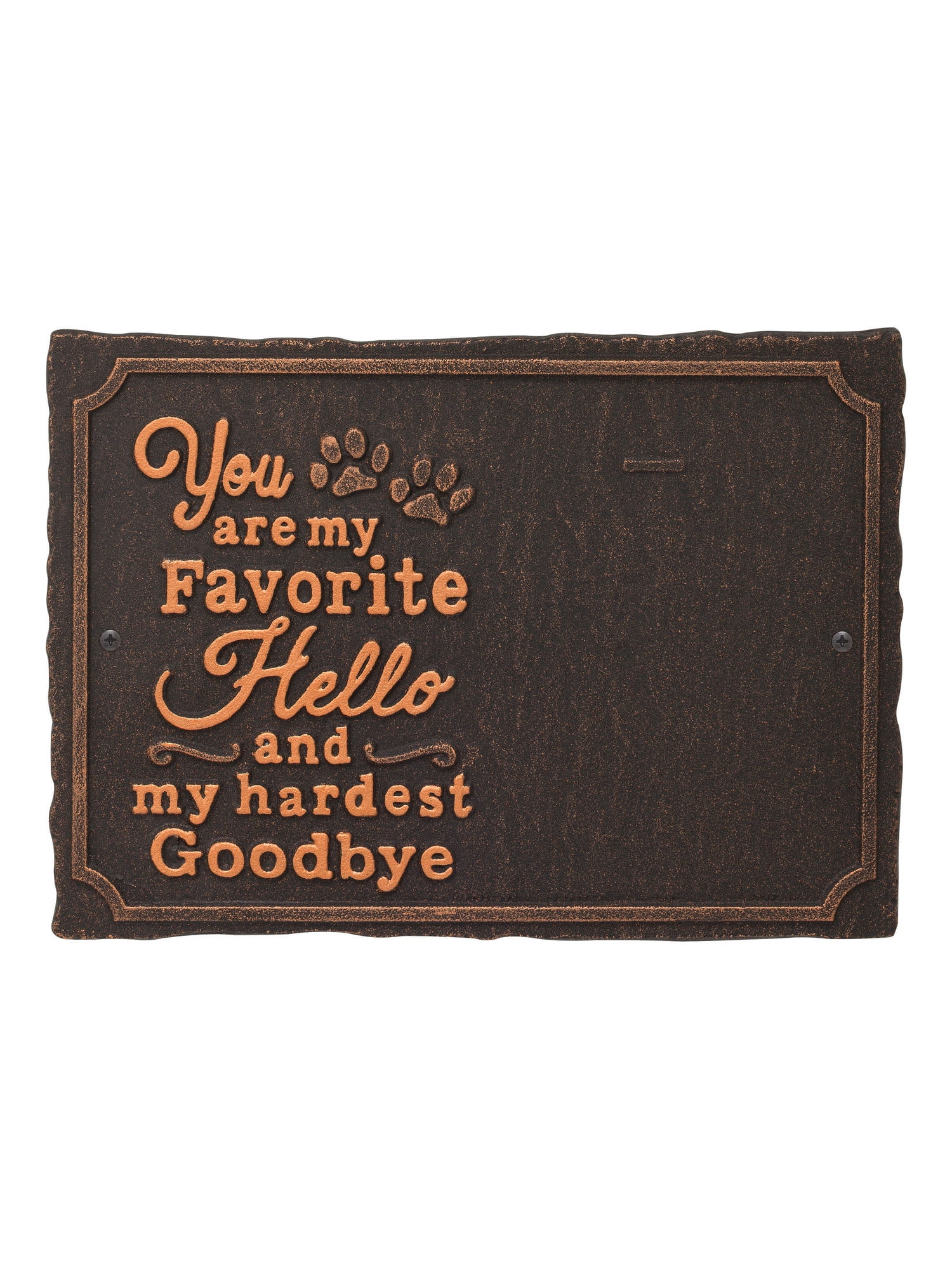 Whitehall My Favorite Hello Pet Photo Wall Sign - Decorative Keepsake ...