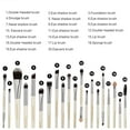 Floleo 20pcs Professional Makeup Brushes Kit with Foundation, Eye Shadow Brush and Beauty Tools ...