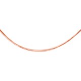Stainless Steel/Orange-Coated 7-Strand Cable 16" Chain with 14K White ...