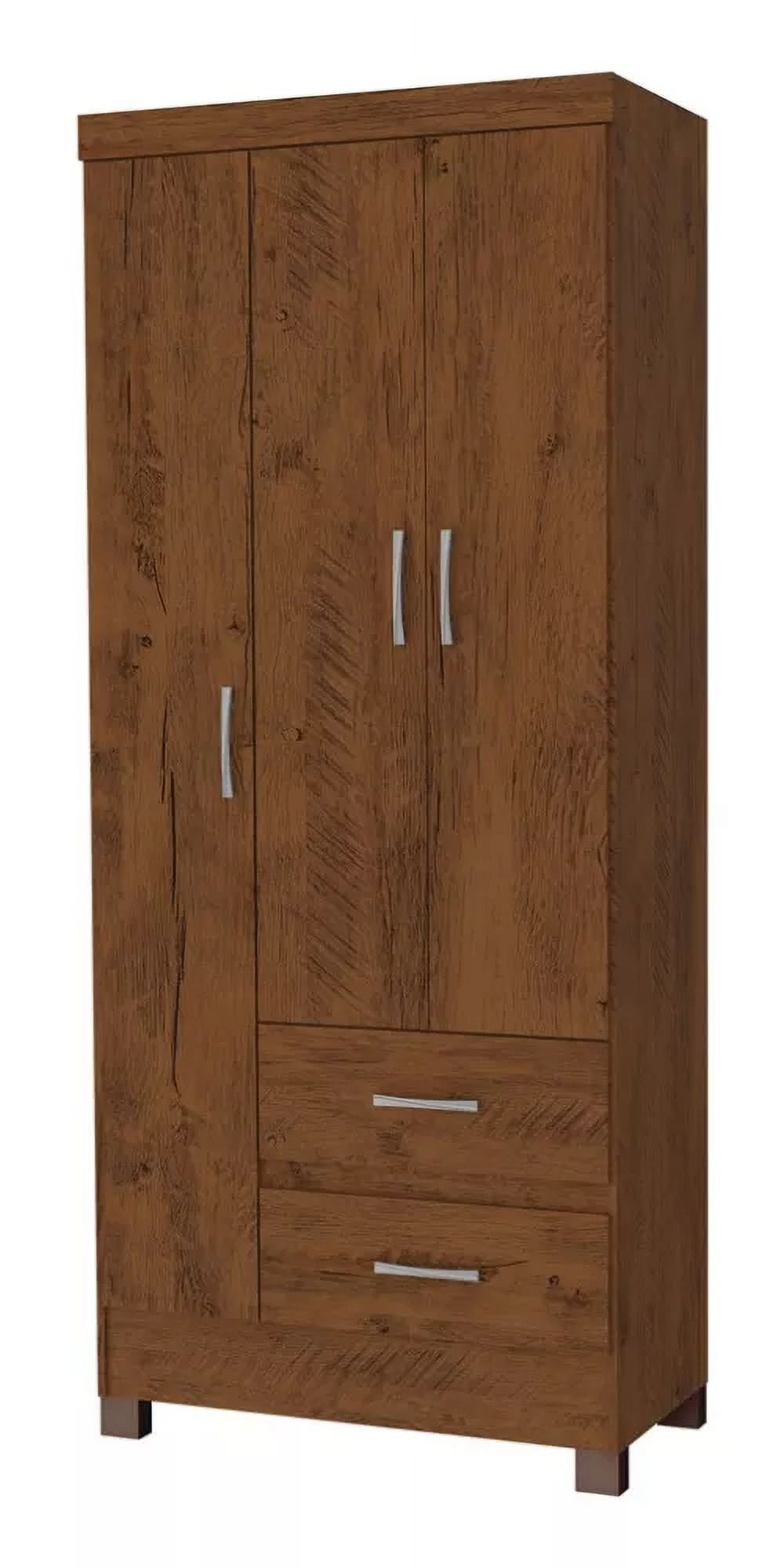 Ropero Closet Moderno Skal Living Iris 3 Puertas 2 Cajones Rustico ...