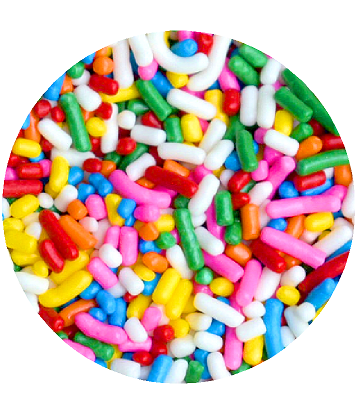 Sprinkle Deco® White Blue Yellow Red Green Orange Rainbow Cake Pop ...