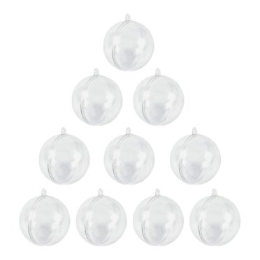 Christmas Clear Bubbles Transparent Ball Plastic Fillable Sphere ...