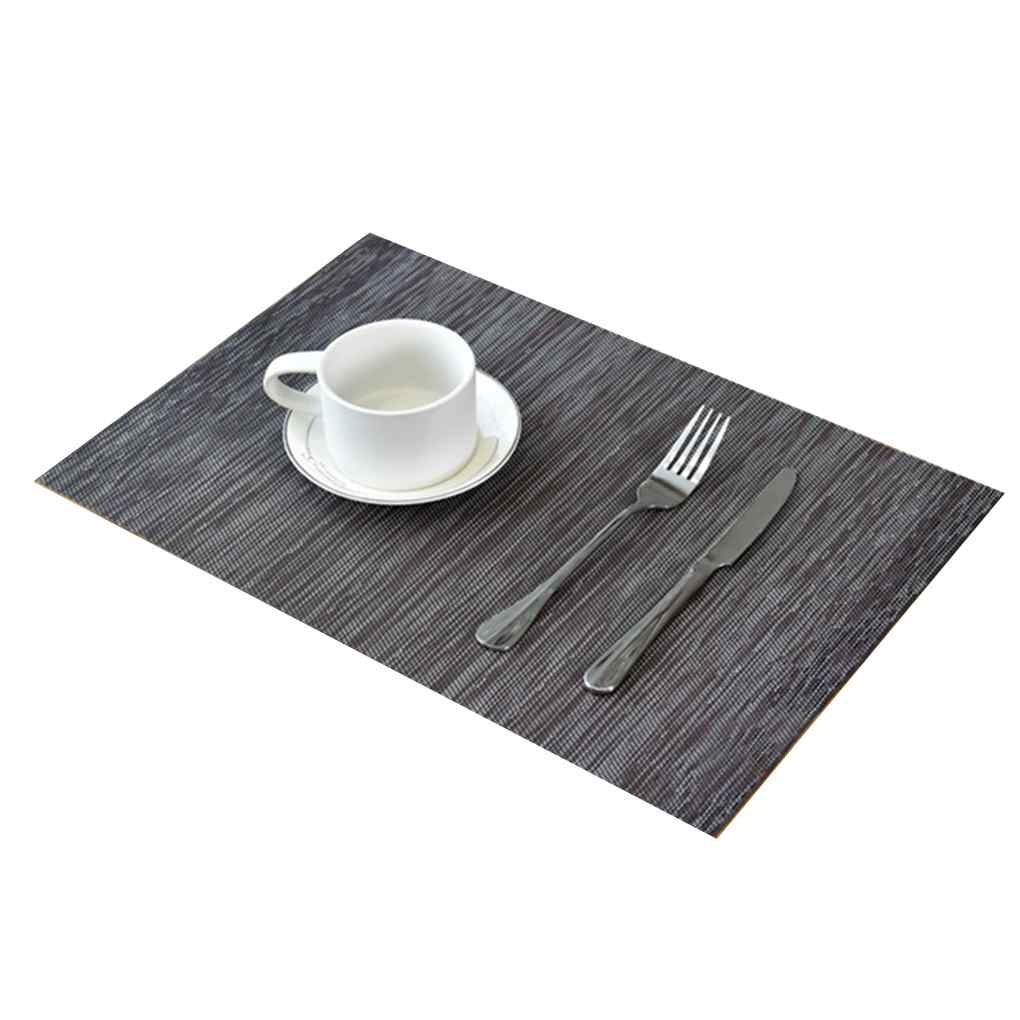 PVC Simple Style Western Food Table Mat Thermal Insulation Placemat ...