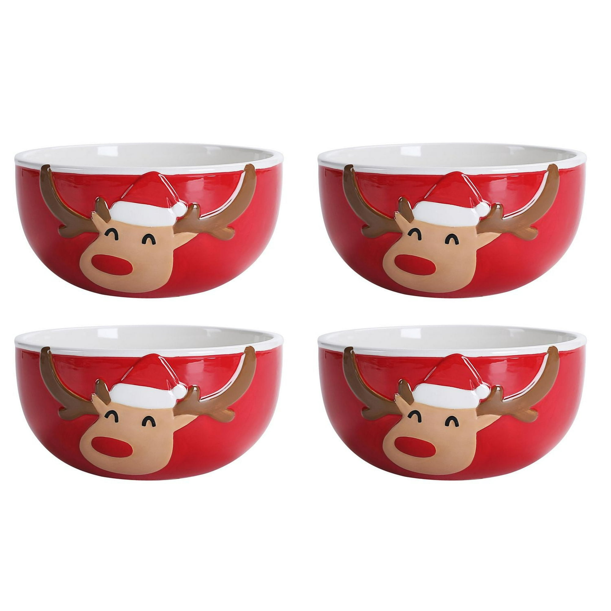 Click here for Holiday Time Reindeer Bowl  4-Piece prices