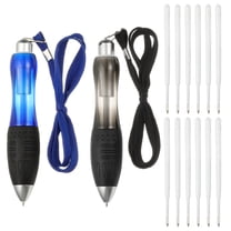3 Pcs Uxcell Big Fat Pens, Clear Heavy Weighted Ballpoint Pen ...