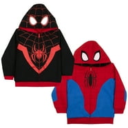 Marvel Boys’ Avengers Spider-Man Reversible Jacket – Sherpa Fleece ...