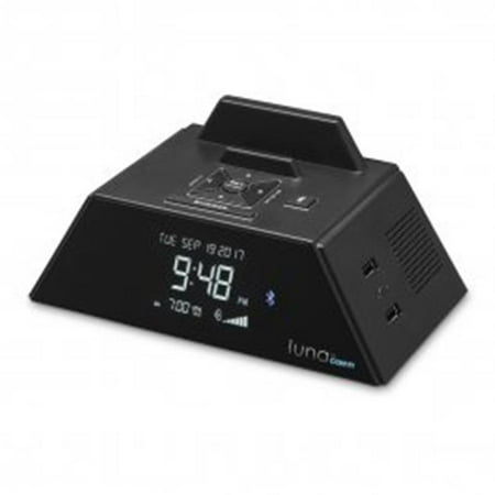 Conair WCR450 Luna Alarm Clock Charging Station with Bluetooth Wireless ...