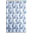 Serafina Home Oceanside Coastal Fabric Shower Curtain for Bathroom ...