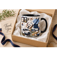 Cheerleader Mug with Custom Name, Pom Poms Megaphone Bow Gift for Cheer ...
