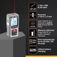PREXISO Mini Laser Distance Meter, 40M USB Rechargeable Digital ...