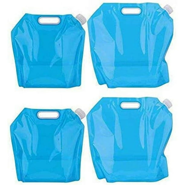4 X Foldable Water Canisters Portable Foldable Drinking Water [2X5L ...