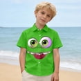 Big Boys Kids Crewneck T-Shirts Cartoon Print Casual Button Down Beach ...