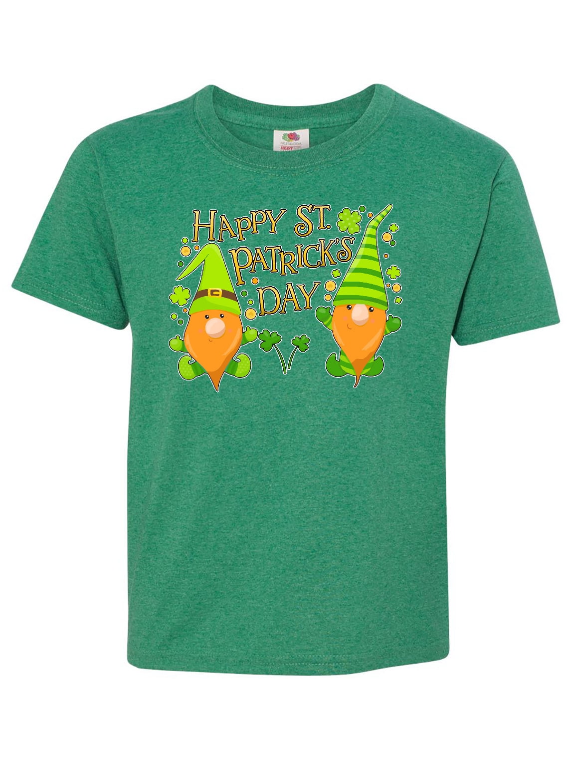 Happy St Patricks Day Gnomes And Clovers Youth T Shirt