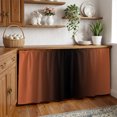 Cabinet Curtains 32"W x 55"L, Orange Black Ombre Sink Skirt for ...
