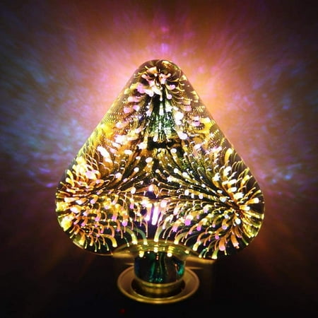 E27/E26 LED Infinity 3D Fireworks Effect LED Light Bulb Star Firework ...