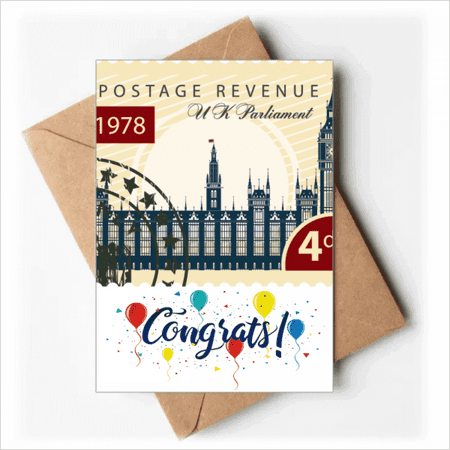 London Parliament Stamp England Britain UK Wedding Cards ...