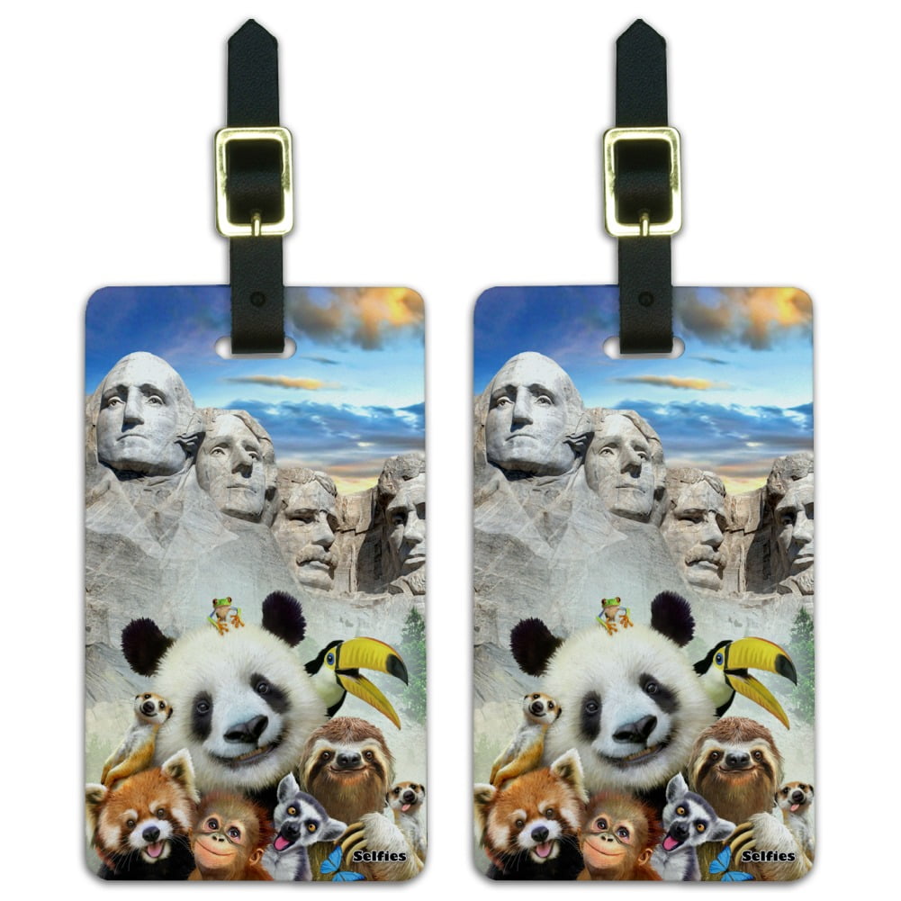 Mount Mt. Rushmore National Memorial South Dakota Panda Sloth Luggage ...