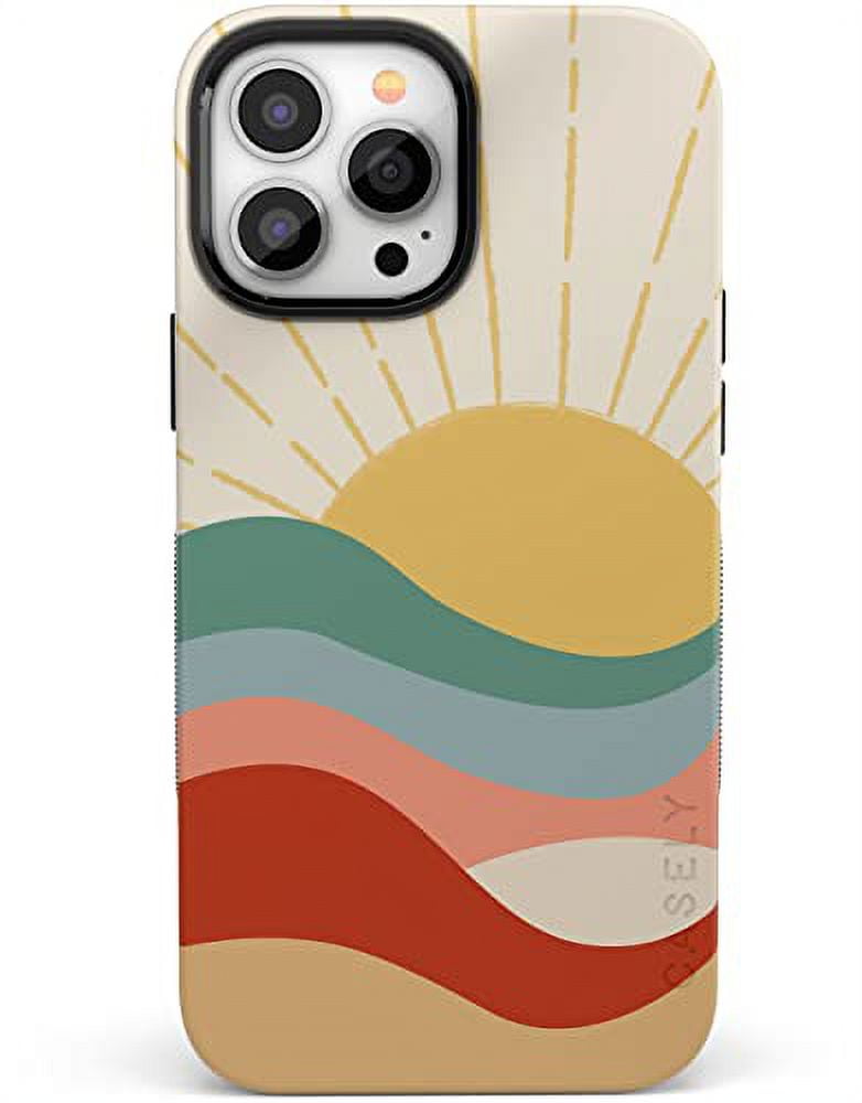 Casely iPhone 14 Pro Case | Here Comes the Sun | Colorblock Sunset Case ...
