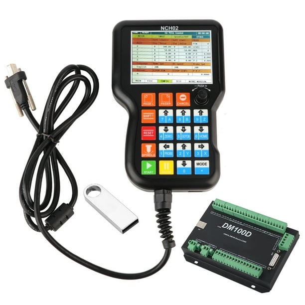 Controlador de movimiento CNC, tarjeta NC USB CNC Sistema de control CNC Tablero de control CNC ...