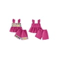 AceBaby Toddler Baby Girl Summer Outfits 6M-4Y Ruffle Sleeveless ...
