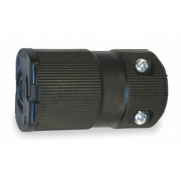 Hubbell Locking Connector,Hinged,15 A,L5-15R HBL4729VBK - Walmart.com