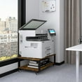 Natwind 2-Tier Rolling Printer Stand with Storage Shelf, Home Office ...
