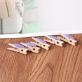 BESTYASH 100Pcs Purple Wooden Photo Pegs Decorative Clips for Home ...