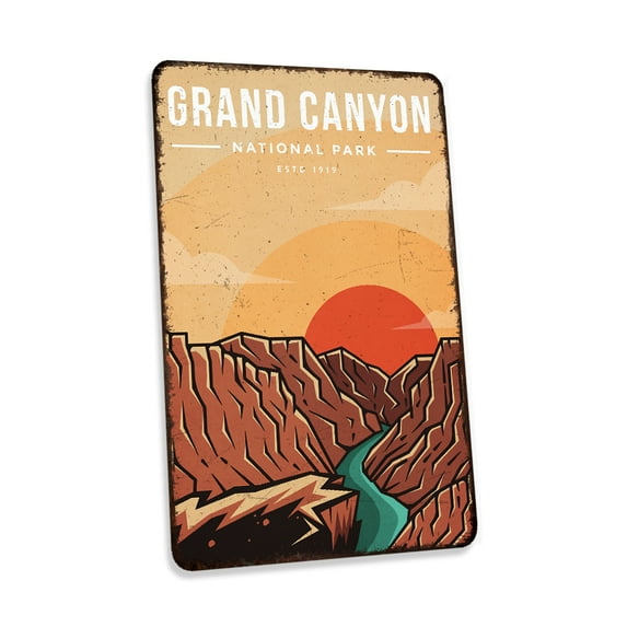 Grand Canyon National Park Sign Vintage Looking Decorative Signs Home ...