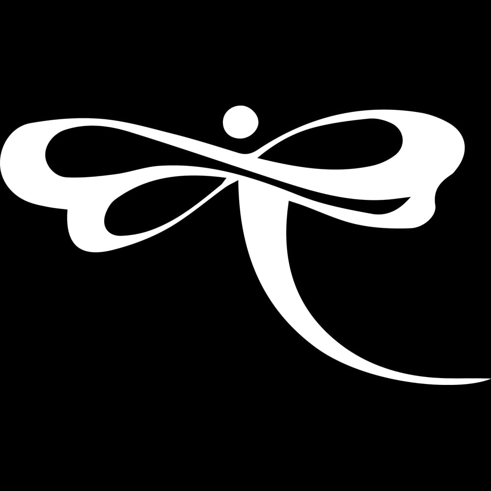 Transparent Decal Stickers Of Infinity Dragonfly 12 (White) Premium ...