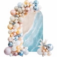 Summer Blue Beach Wave Arch Backdrop Cover, 4FT, Coastal Nautical ...
