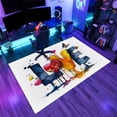 Abstract Art Area Rugs, Colorful Love Letters Pattern Carpet, Washable ...