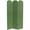 6 ft. Classic Arch Velvet Room Divider Green 3 Panel - Walmart.com