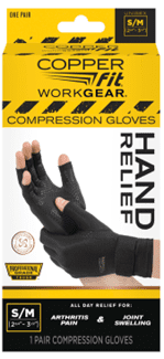 Copper Fit Work Gear Compression Gloves - Size L/XL - Walmart.com