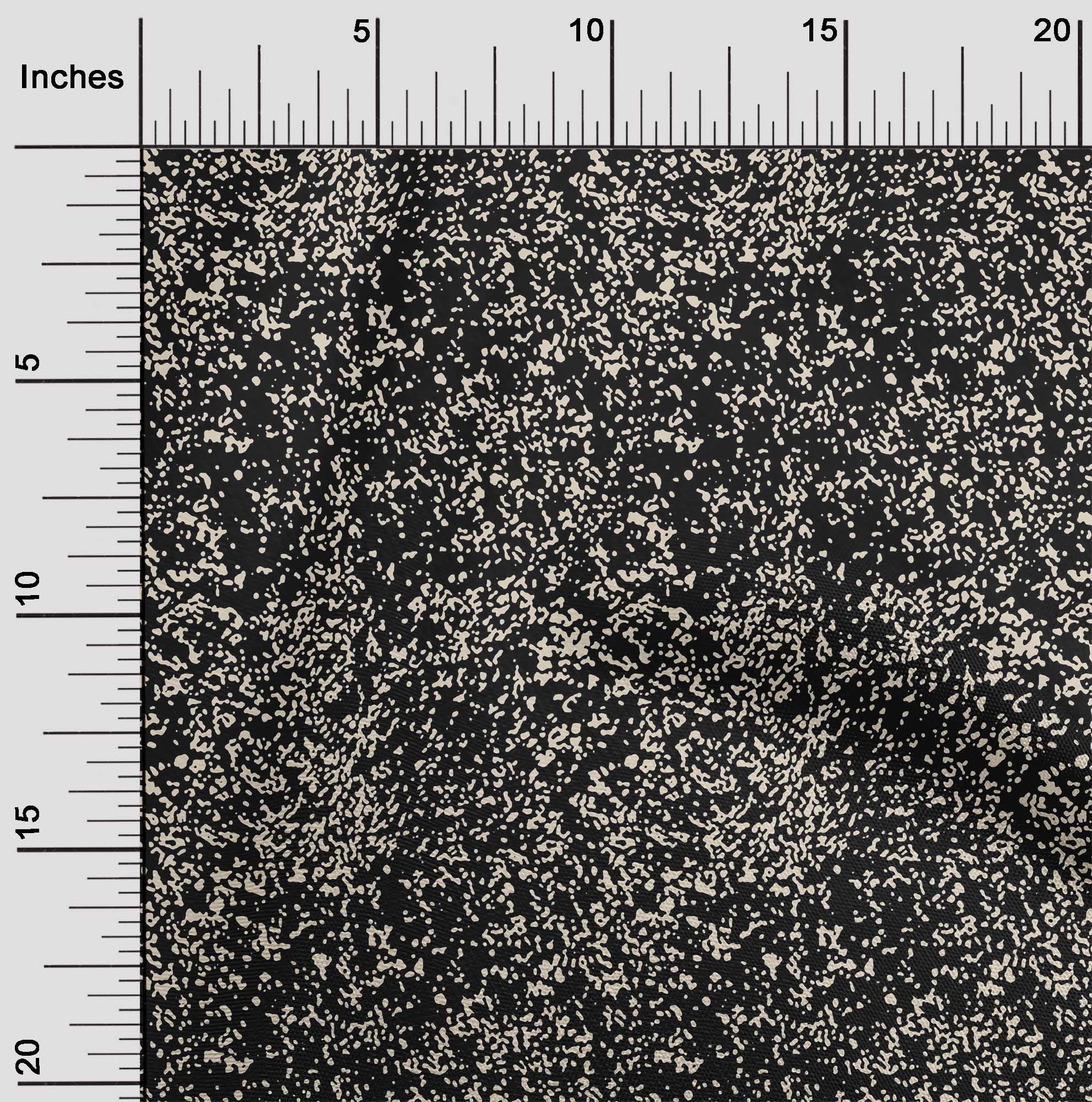 oneOone Cotton Poplin Black Fabric Abstract Texture Fabric For Sewing ...