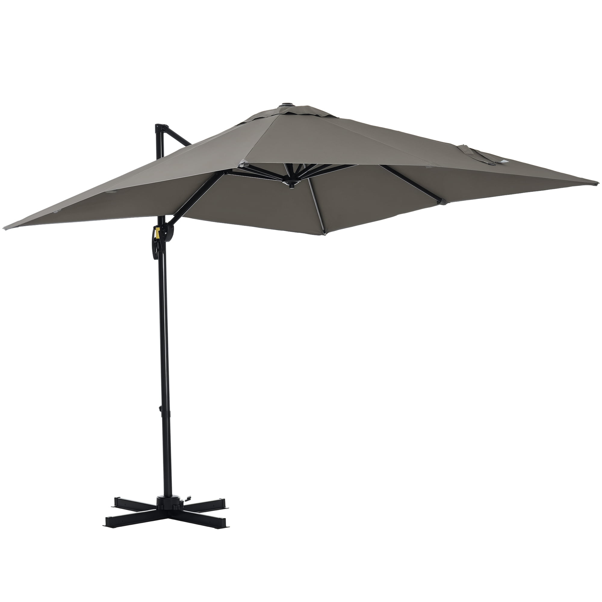 Click here for Outsunny 8x8 Square Patio Hanging Offset Umbrella... prices