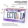 2-Pack Aluminum License Plate Frame with 2 Holes for Round GM License ...
