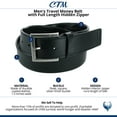 CTM Travel Money Belt with Full Length Hidden Zipper (Men) - Walmart.com