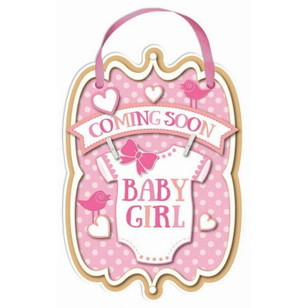 Baby Girl Coming Soon Sign - Walmart.com