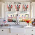 4th of July Window Valances for Kitchen, Patriotic Ice Cream Stars and ...