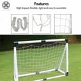 Luxtrada 7.8*6ft PE Football Soccer Goal Post Net Outdoor Sports Match ...
