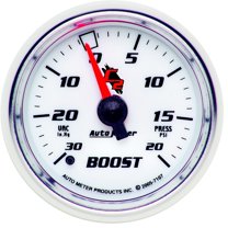 AutoMeter 3606 Sport-Comp II Mechanical Boost Gauge; 2-1/16 in.; Black ...